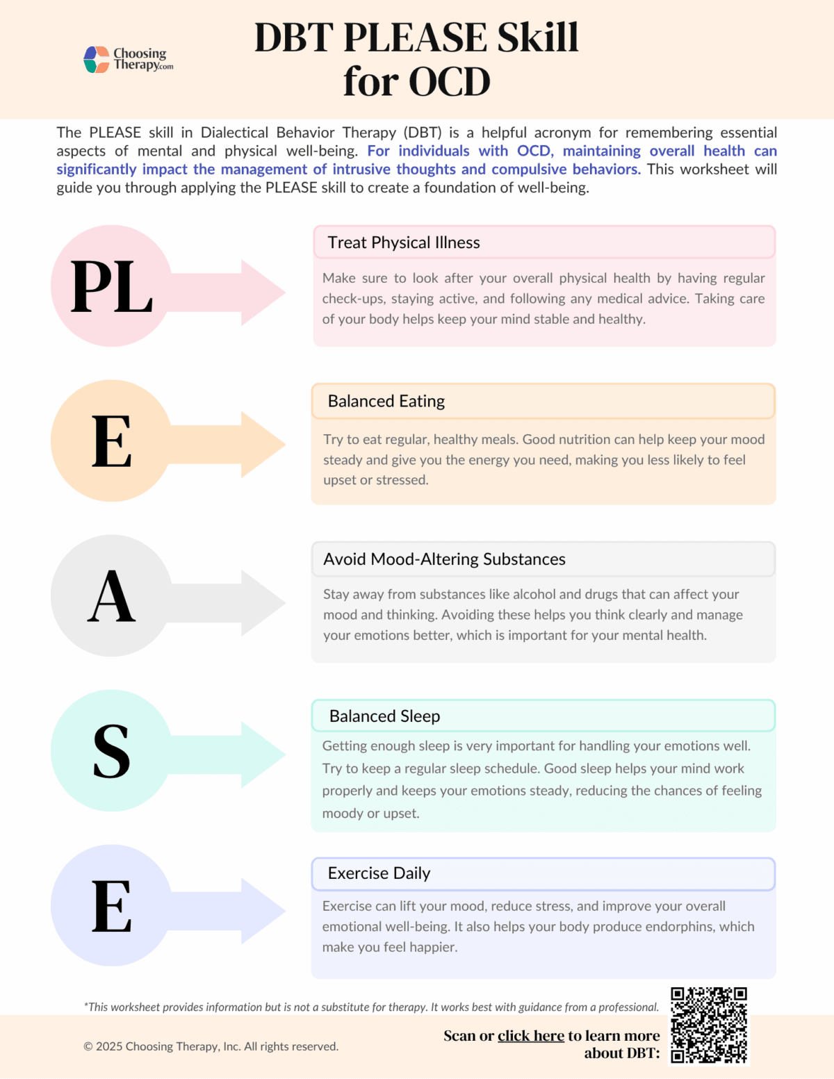 Free OCD Worksheets (Printable PDFs) | ChoosingTherapy.com