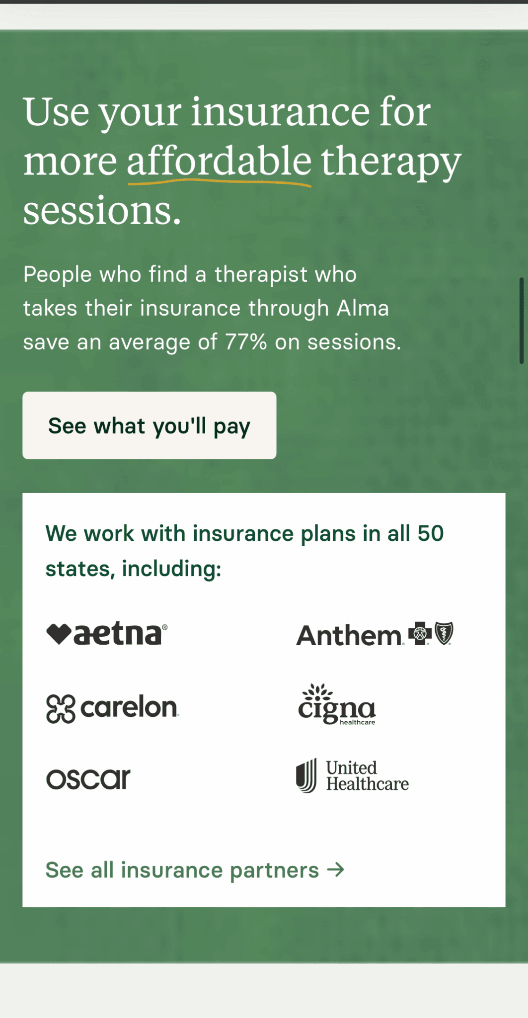 I Used Alma to Find a Therapist - Here's How It Went