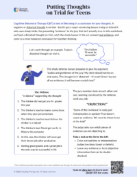 Free Therapy Worksheets for Teens (PDF Downloads) | ChoosingTherapy.com