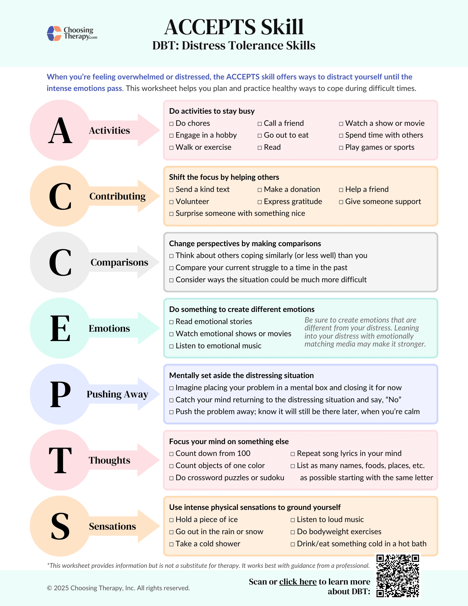 ACCEPTS Skill DBT Worksheet (Free PDF Download) | ChoosingTherapy.com