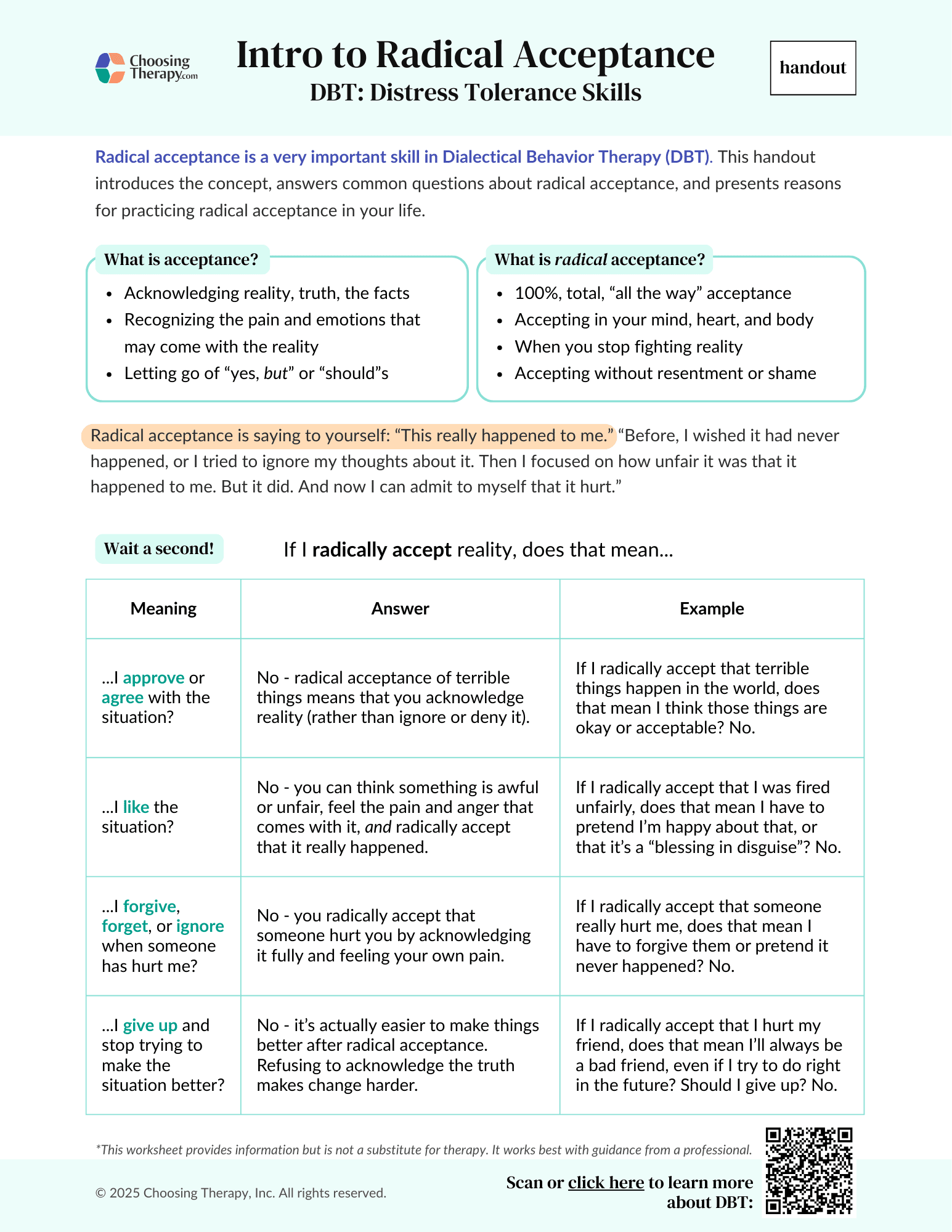 DBT Radical Acceptance PDF (Free PDF Download) | ChoosingTherapy.com